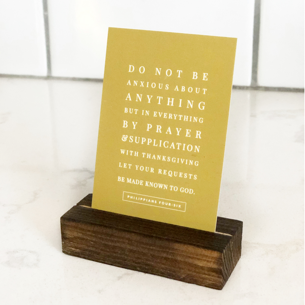 Wood Scripture Card Stand – Grace + Porter