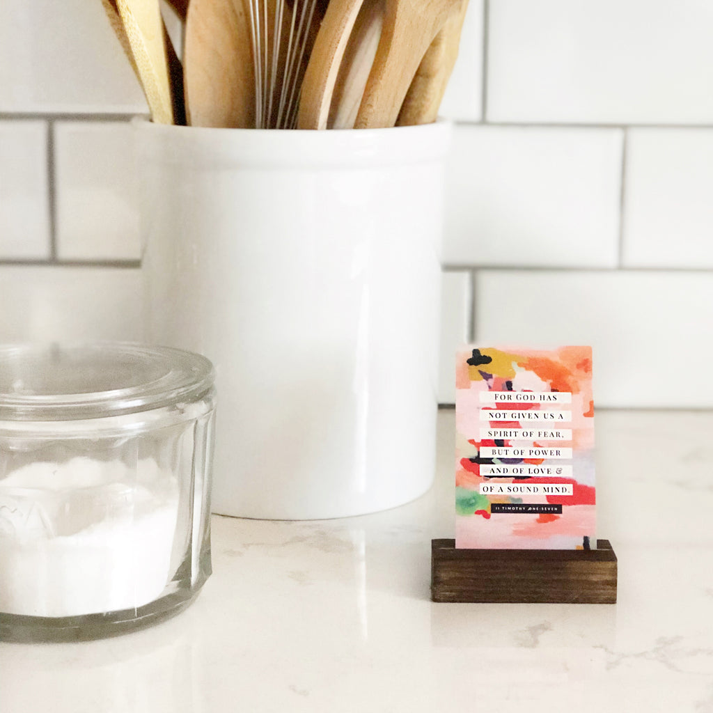 Wood Scripture Card Stand – Grace + Porter